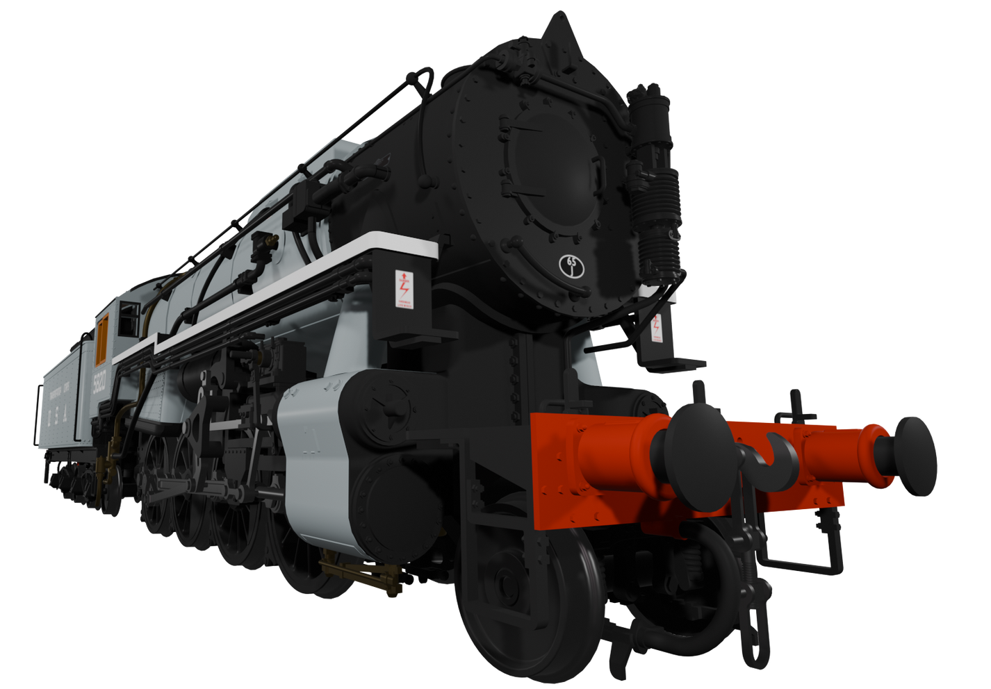 Rapido Trains UK 926506 USATC S160 2-8-0 Big Jim Light Grey – Rails