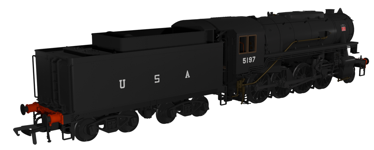 Rapido Trains UK 926010 USATC S160 2-8-0 Black with U.S.A on Tender No ...