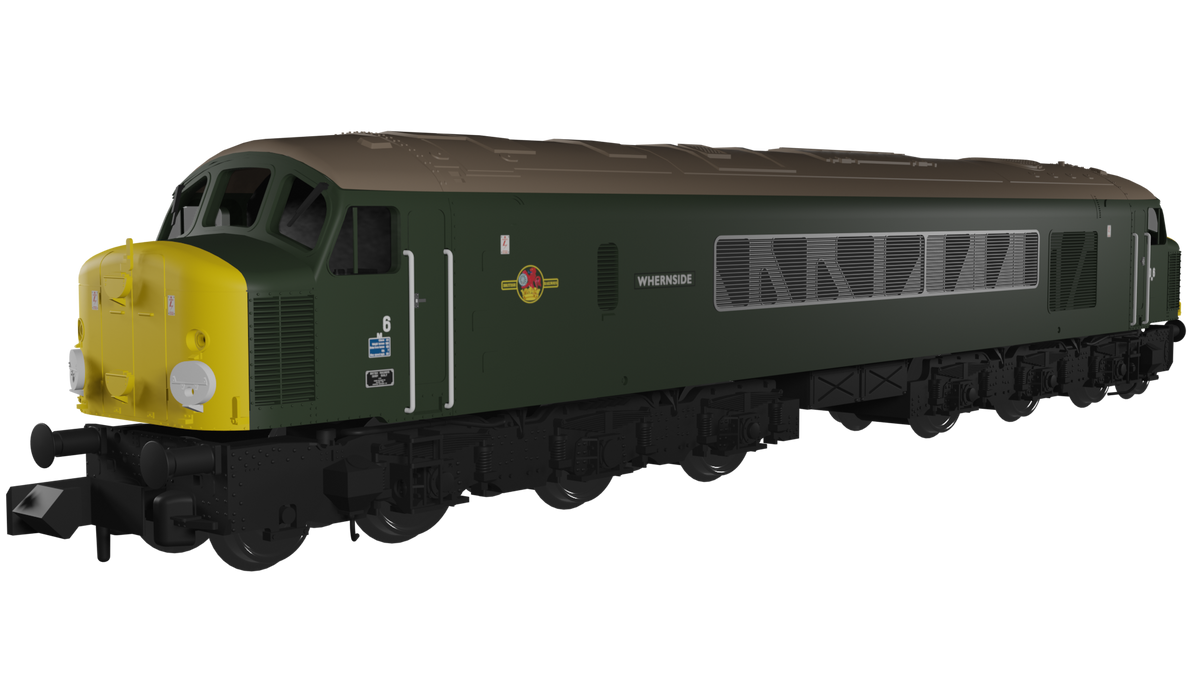 Rapido Trains UK 948005 Class 44 6/D6 "Whernside" BR Green Full Yellow ...