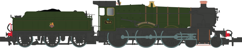 Dapol 2S-001-009D 4-6-0 Draycott Manor 7810 Lined BR Green – Rails
