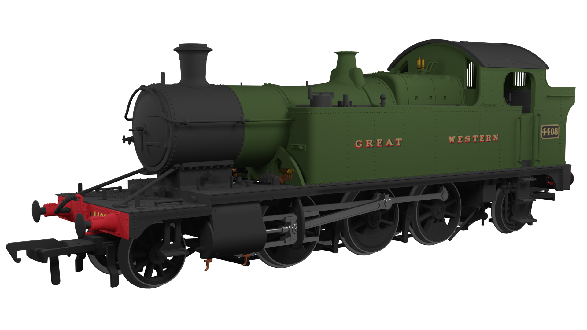 Rapido Trains UK GWR 44XX ‘Small Prairie’ Great Western Green No.4408 2 ...