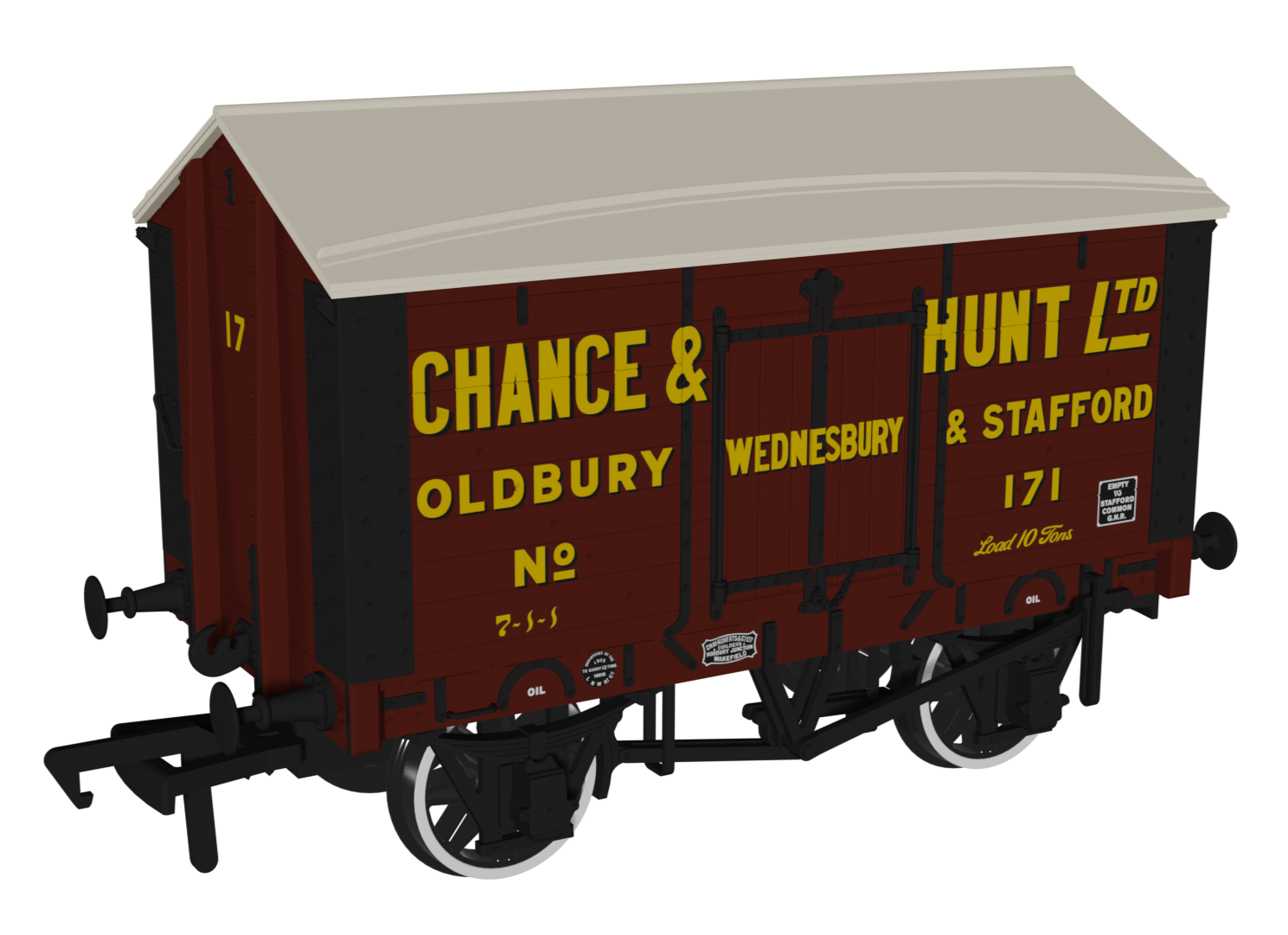 Rapido Trains UK 967602 RCH 1907 Private Owner Salt Van - – Rails