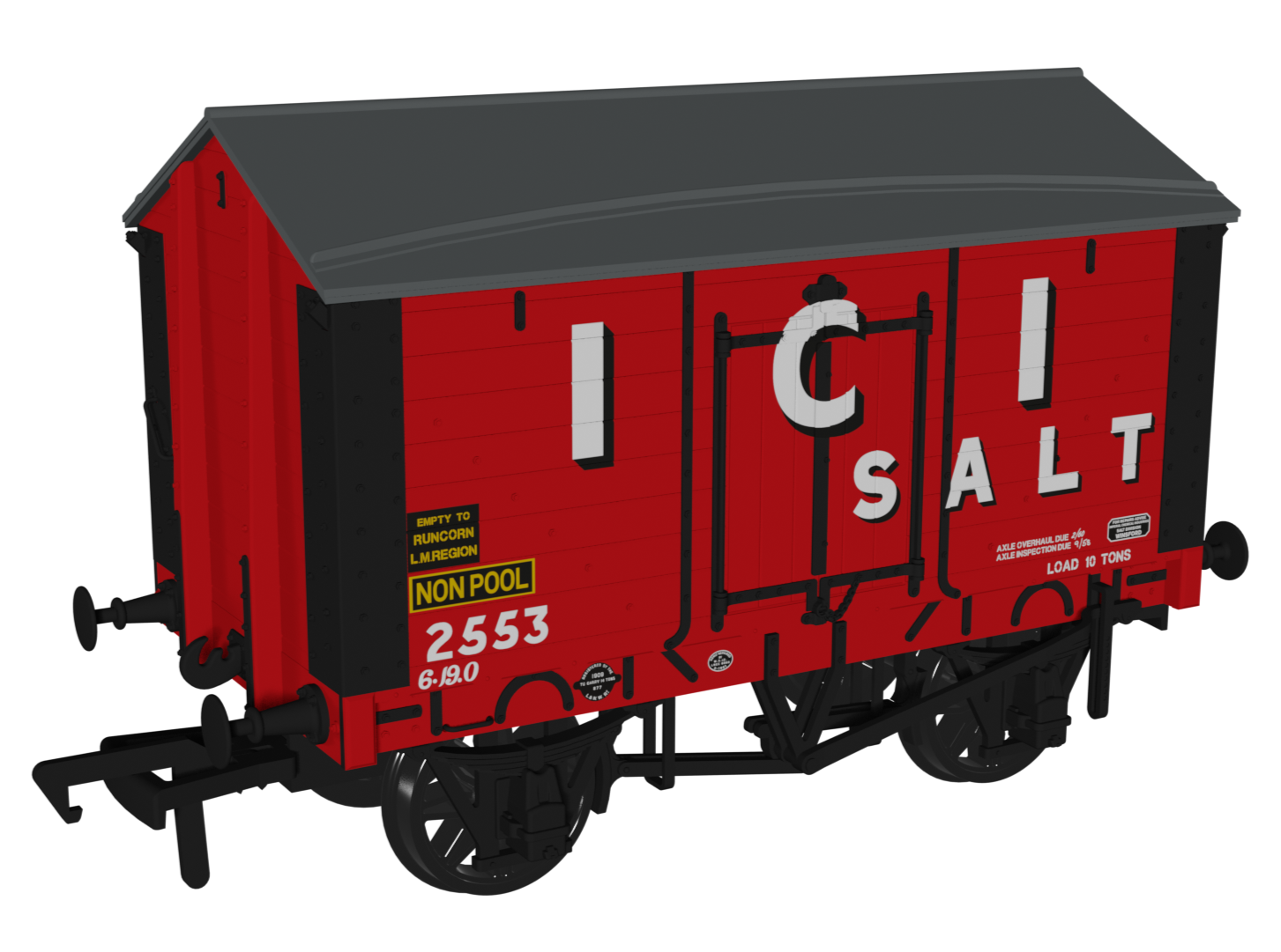 Rapido Trains UK 967606 RCH 1907 Private Owner Salt Van - ICI – Rails