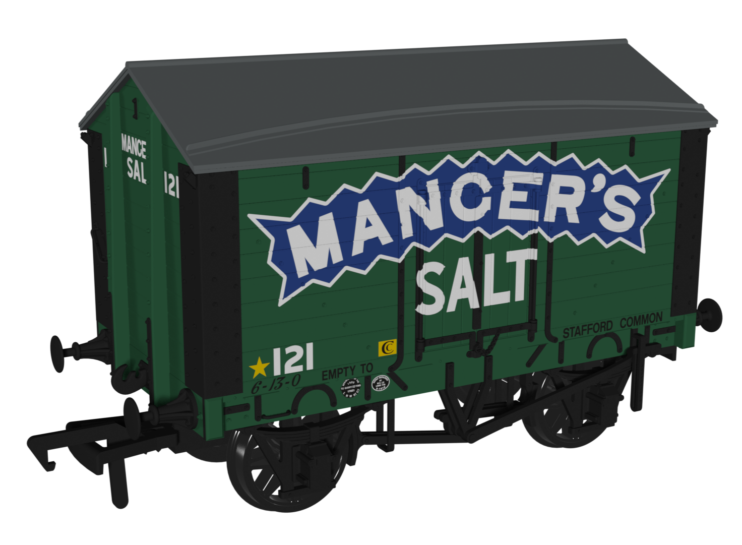 Rapido Trains UK 967607 RCH 1907 Private Owner Salt Van - – Rails