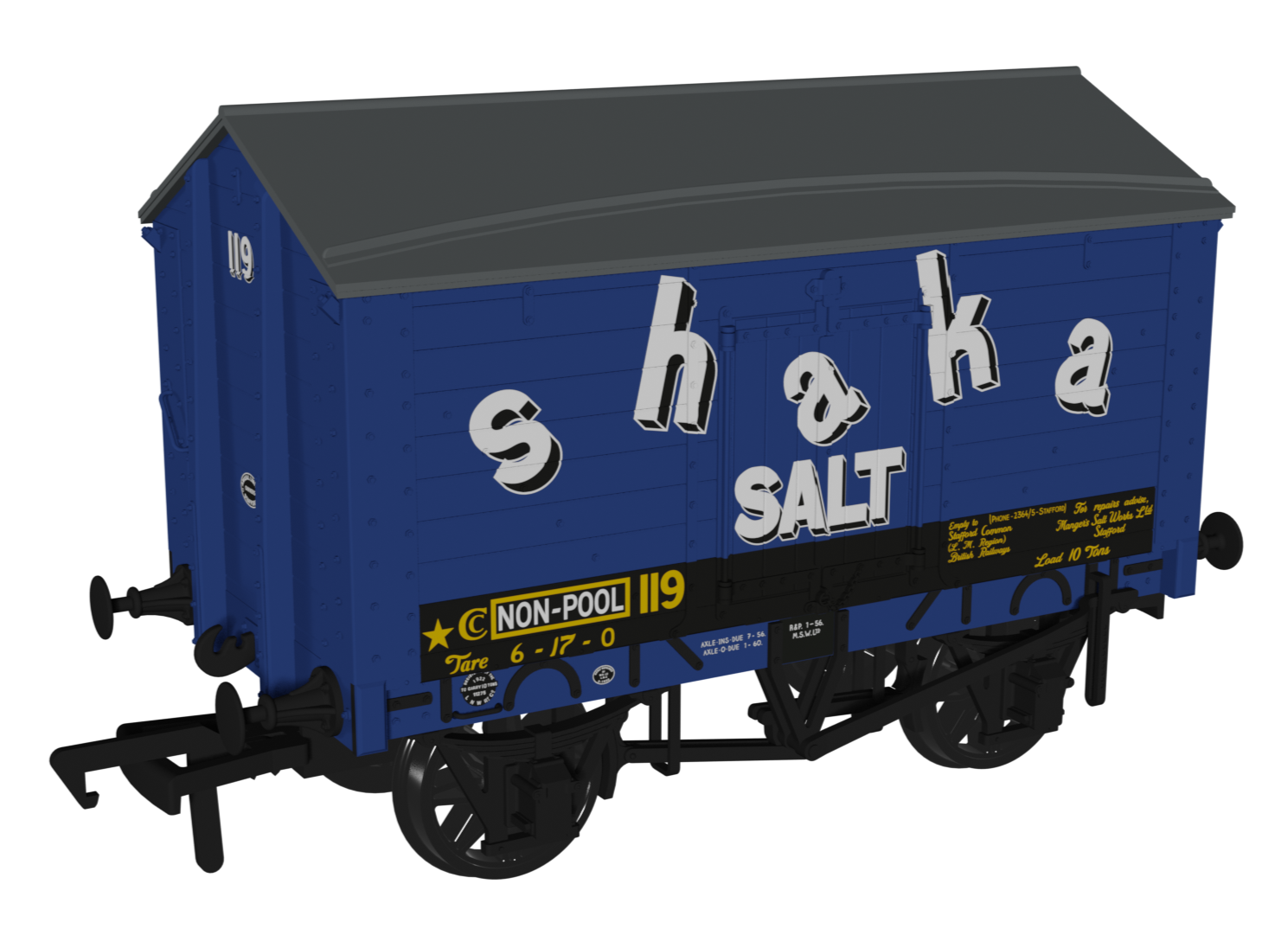 Rapido Trains UK 967612 RCH 1907 Private Owner Salt Van - – Rails
