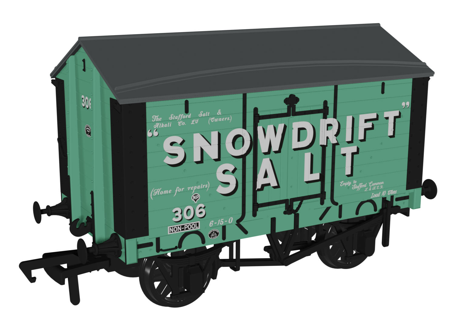 Rapido Trains UK 967613 RCH 1907 Private Owner Salt Van - – Rails