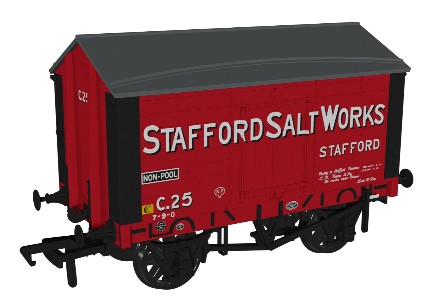 Rapido Trains UK 967614 RCH 1907 Private Owner Salt Van - – Rails
