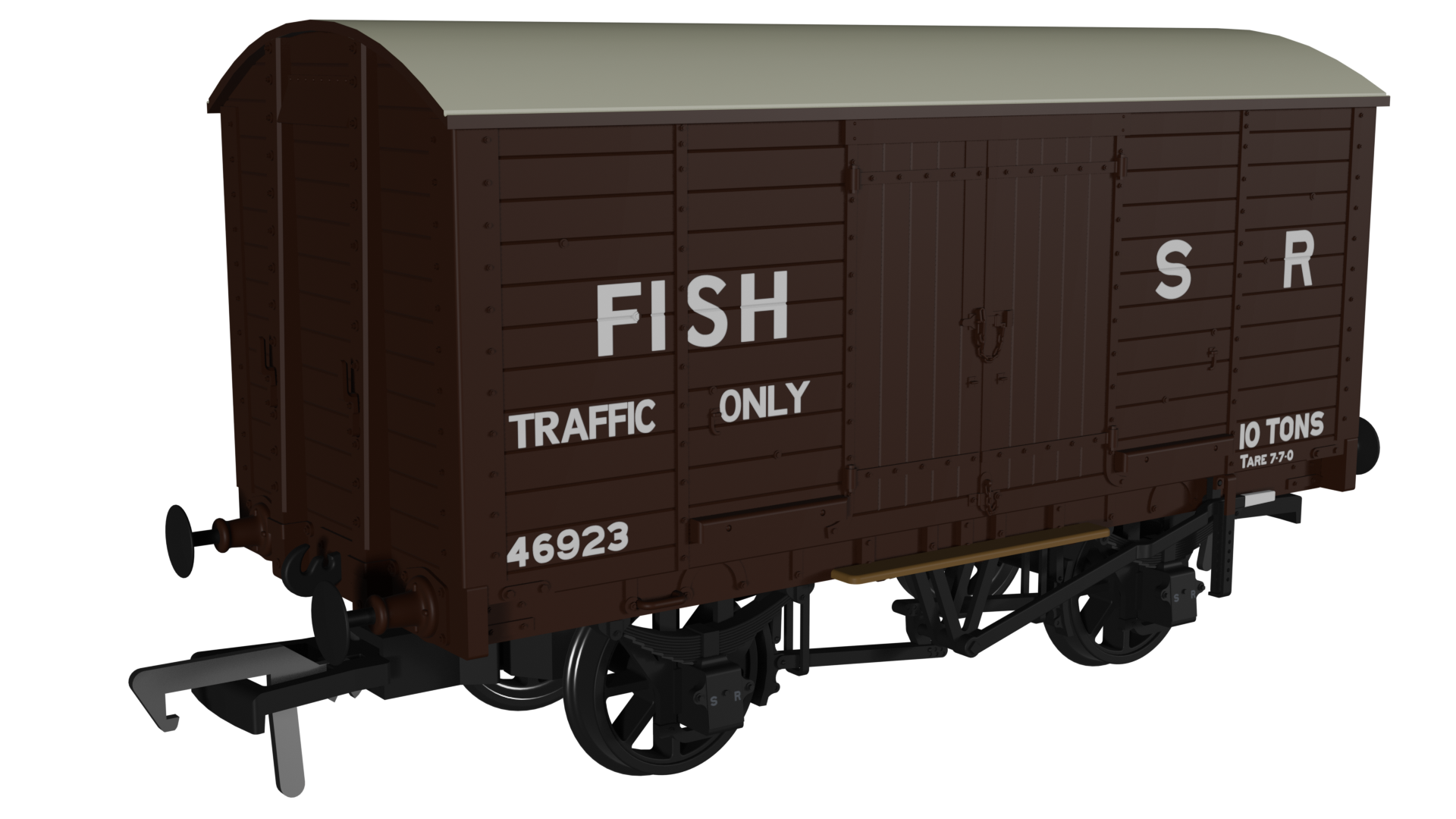 Rapido Trains UK 979009 LB&SCR Dia.8-Ton Goods Van SR (as – Rails