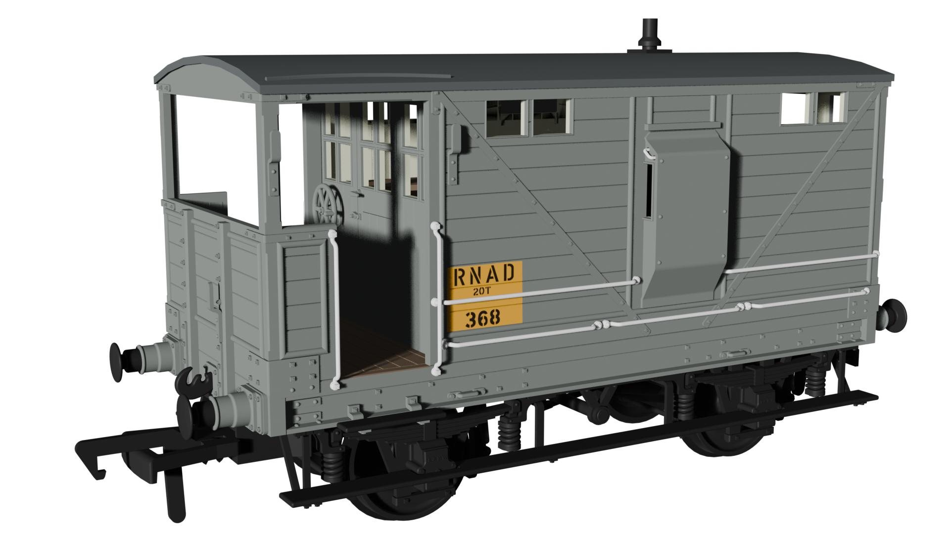 Rapido Trains UK 987014 LNWR D17b Brake - RNAD No.368 – Rails