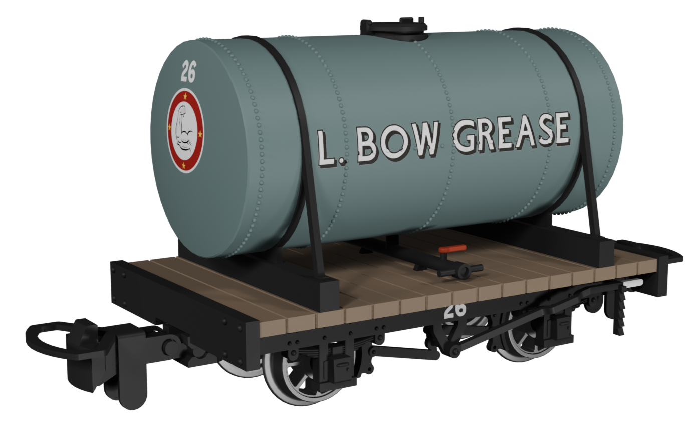 Rapido Trains UK 990105 Cylindrical Tank - L. Bow Grease – Rails