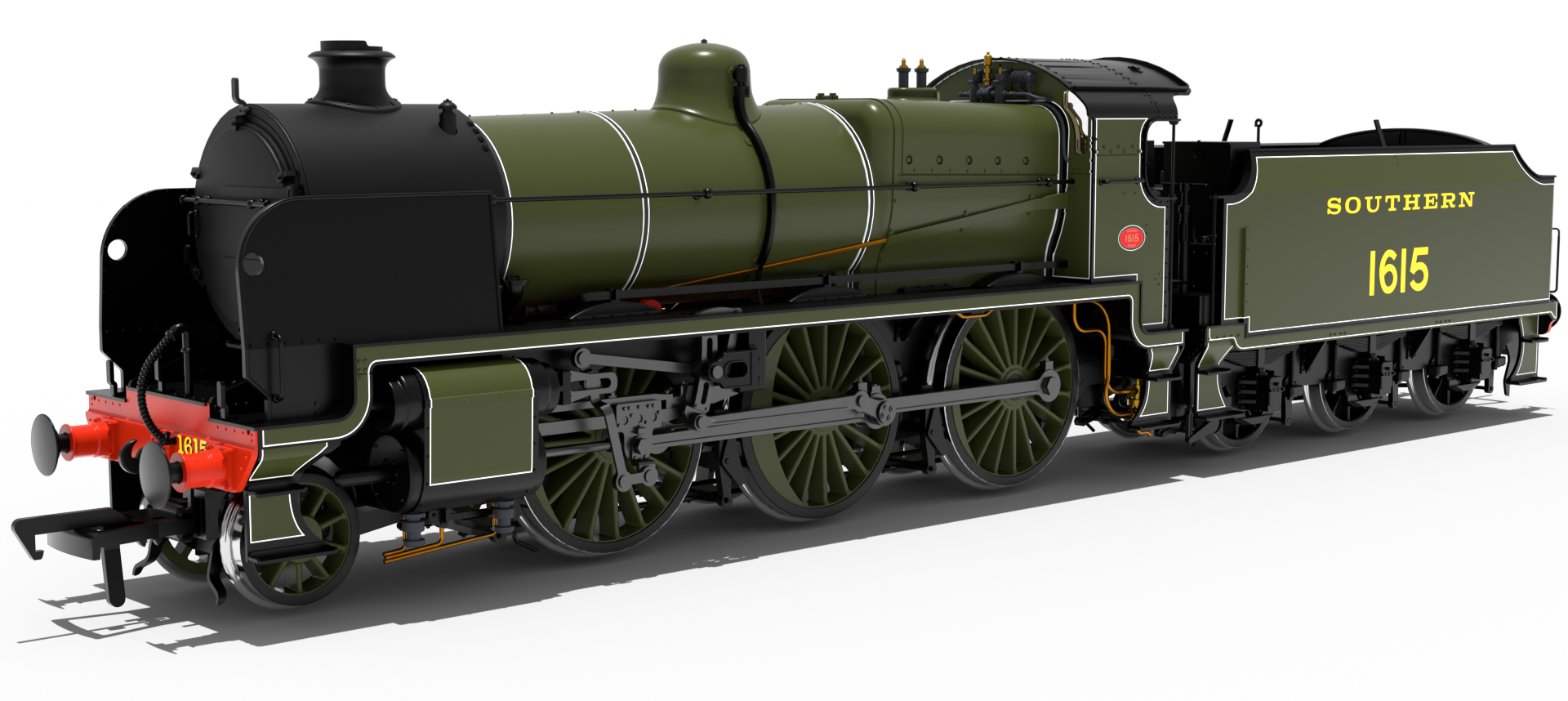Rapido Trains UK 992002 SR U Class 2-6-0 No.1615 - SR Lined – Rails