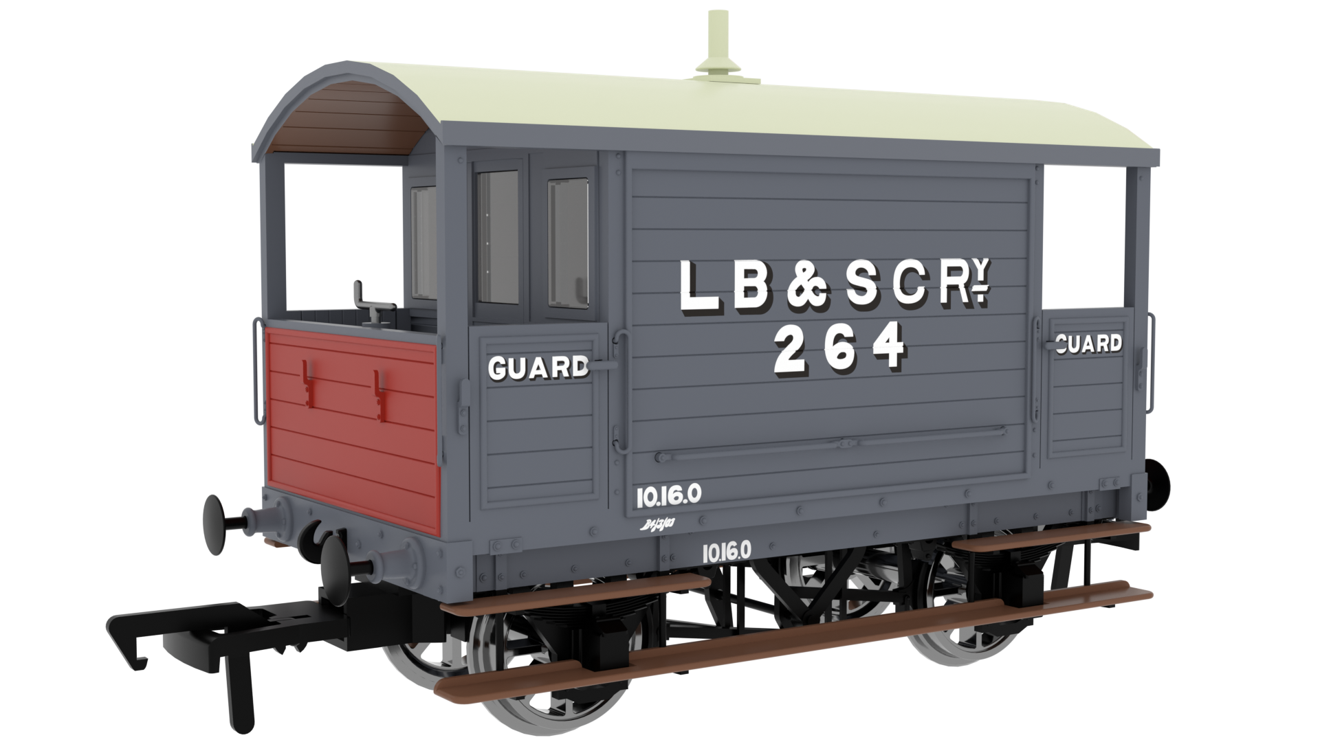 Rapido Trains UK 994001 LBSC 4 Wheel Brake Van - LB&SCRy – Rails