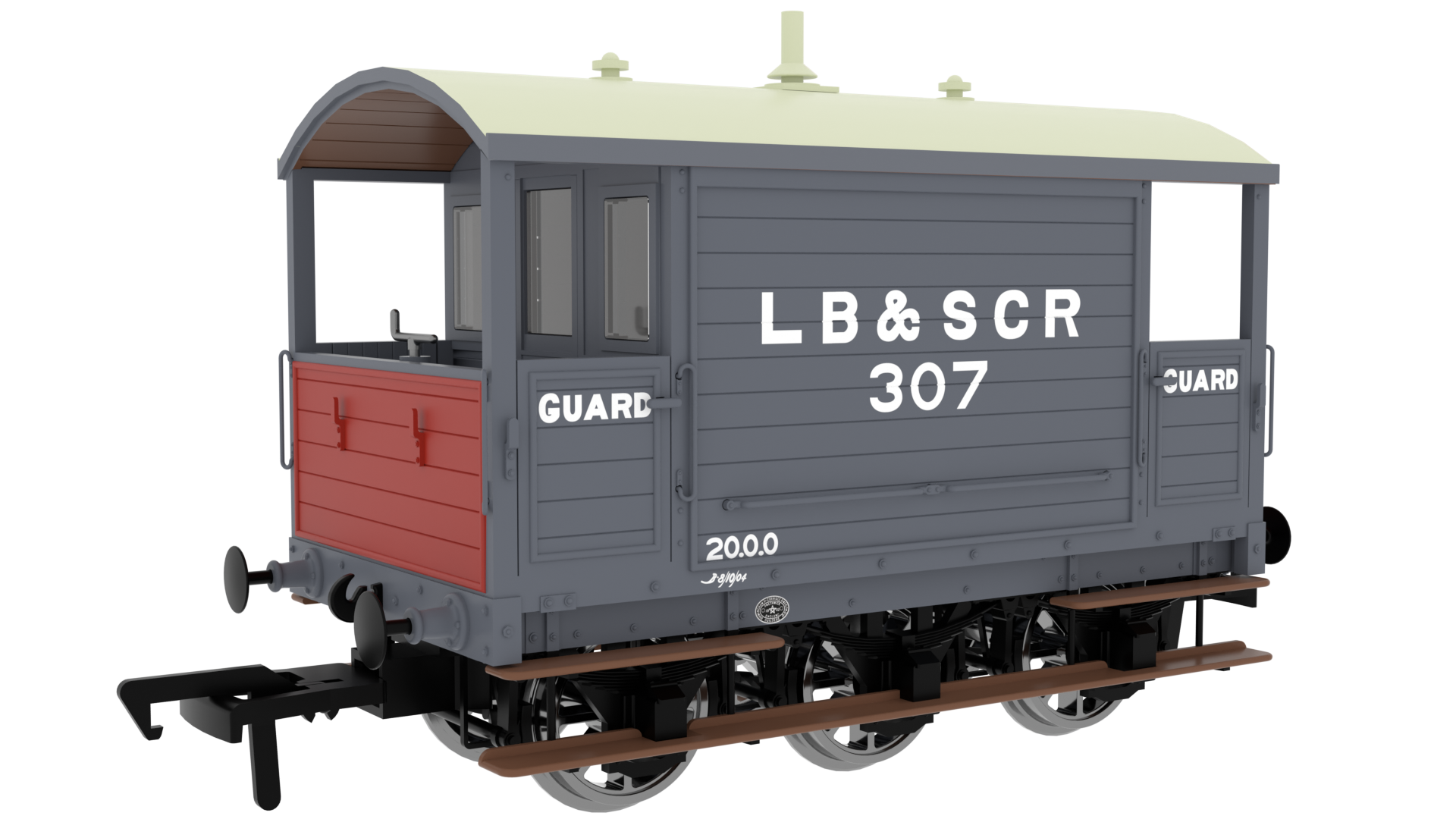Rapido Trains UK 994102 LBSC 6 Wheel Brake Van - LB&SCR – Rails