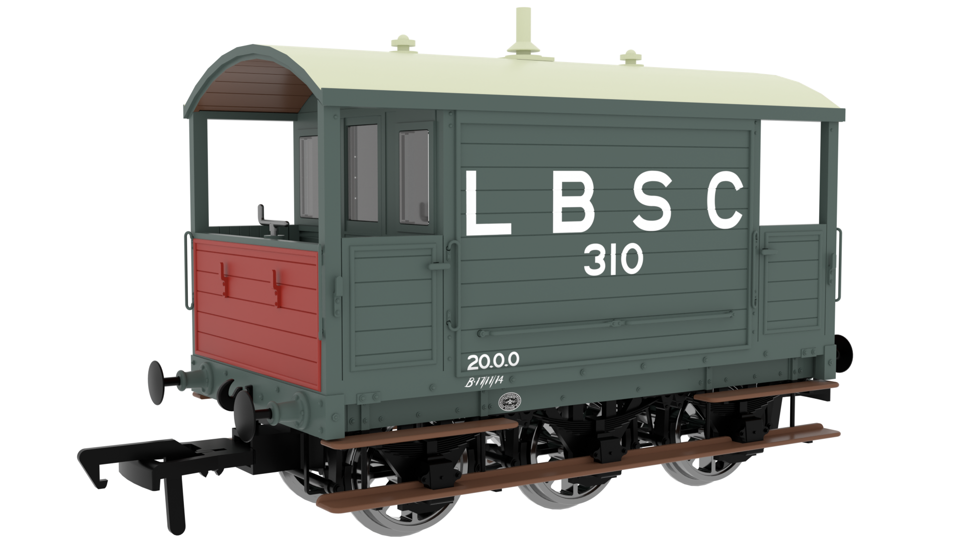 Rapido Trains UK 994104 LBSC 6 Wheel Brake Van - LBSC No.310 – Rails