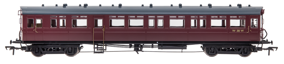 Dapol 4P-004-007 Autocoach BR W38 Maroon – Rails
