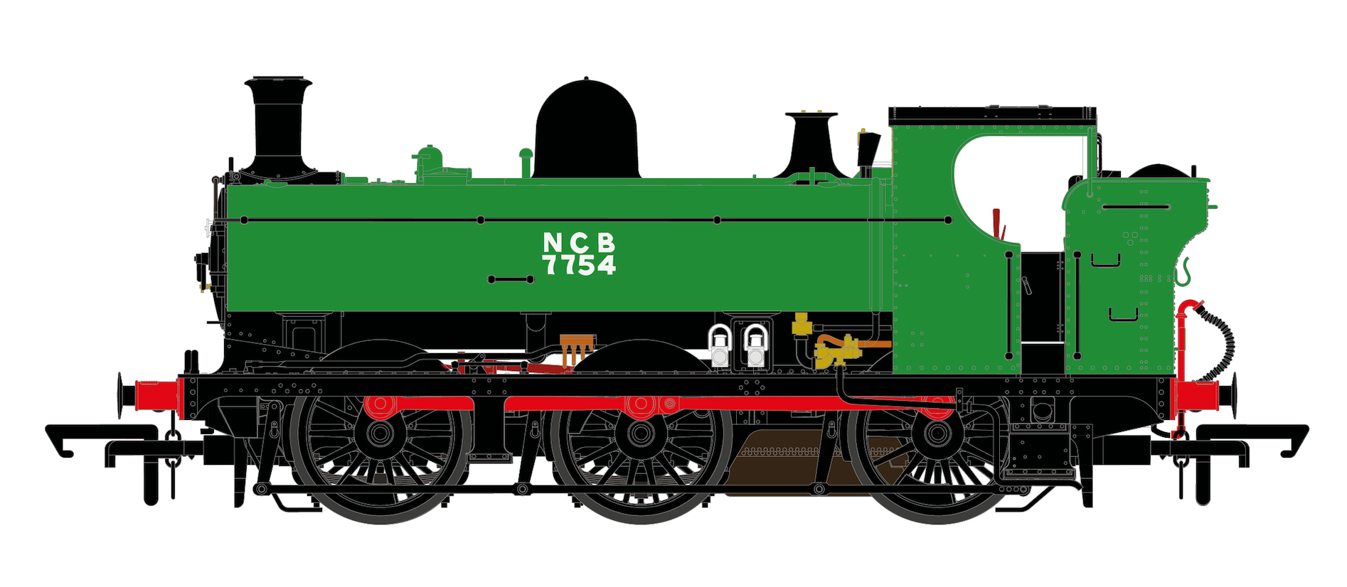 Accurascale ACC2879-EXL 5700 Class 57xx Pannier Tank - NCB Green 0-6-0 ...