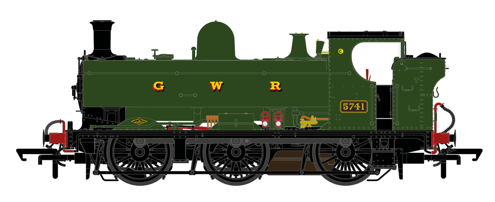 Accurascale 5700 Class 57xx Pannier Tank - GWR Green 0-6-0 Tank ...