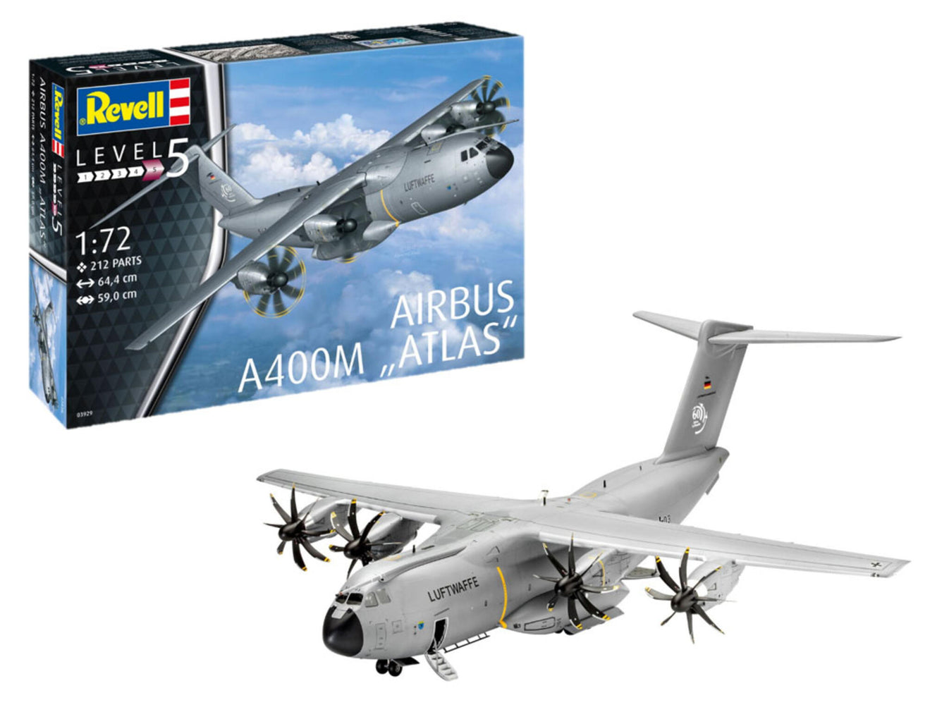 Revell 03929 Airbus A400M "Atlas" Model Kit – Rails