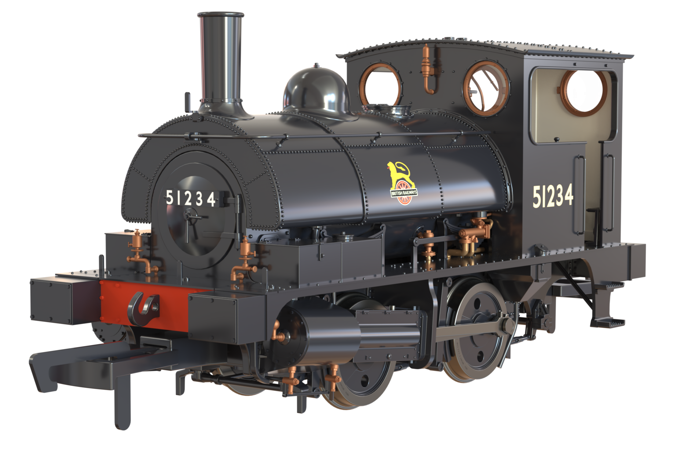 Clark Railworks C1025 LYR 'Pug' 0-4-0ST 51234 BR – Rails