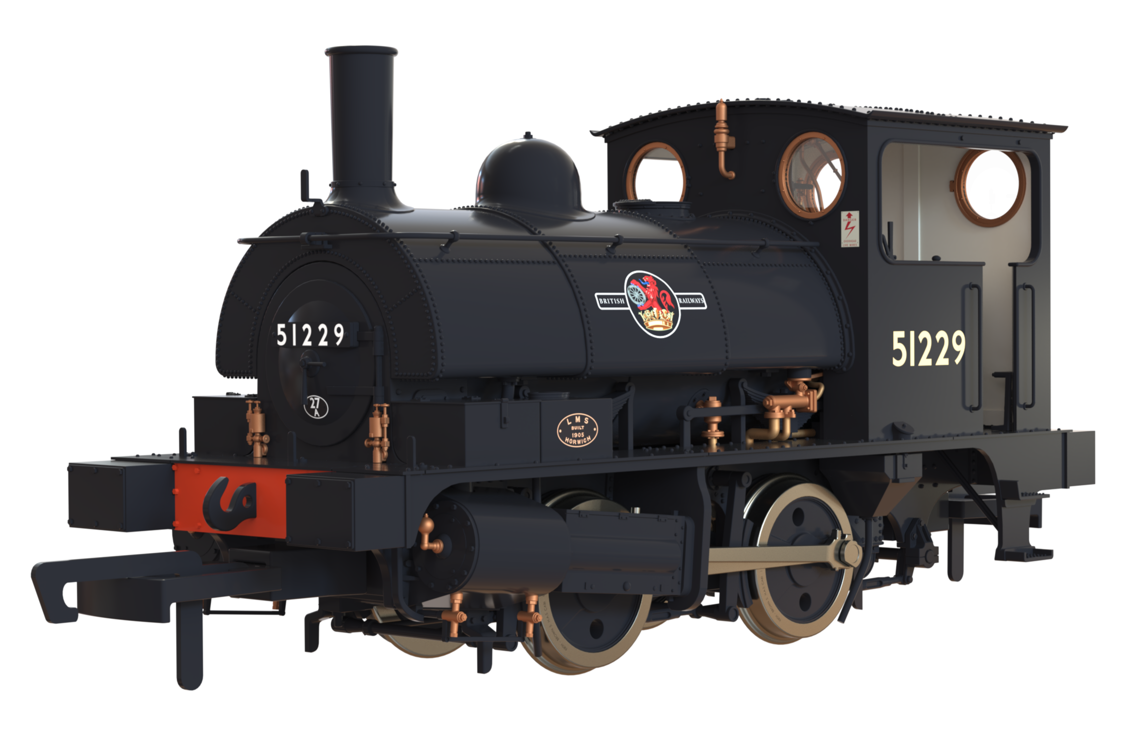 Clark Railworks C1027 LYR 'Pug' 0-4-0ST 51229 BR – Rails
