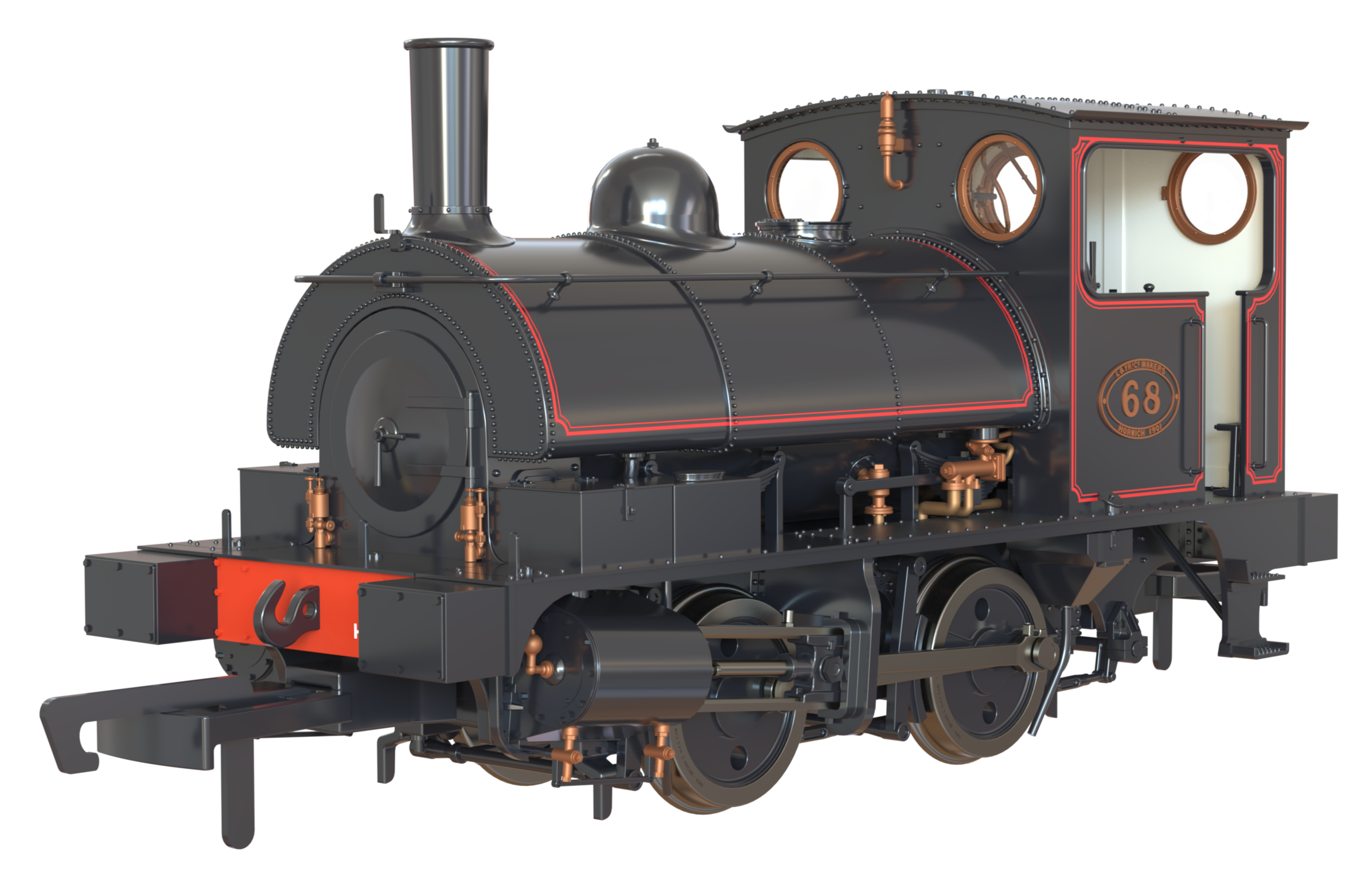 Clark Railworks C1029 LYR 'Pug' 0-4-0ST 68 LYR Lined – Rails