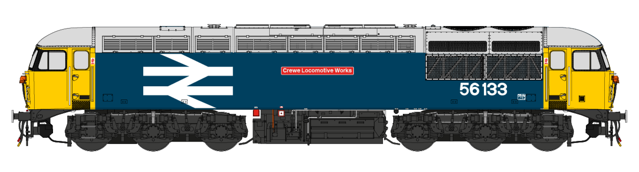 Class 56 Large Logo Cavalex Models CM 56107 LH OO Gauge BR Class 56