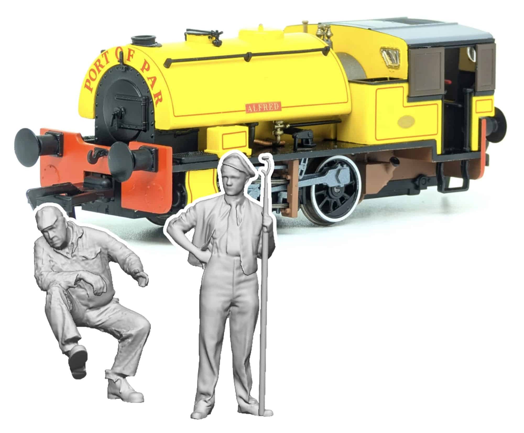 Modelu 11298-076 OO Gauge Loco Specific Crew - Port of Par – Rails