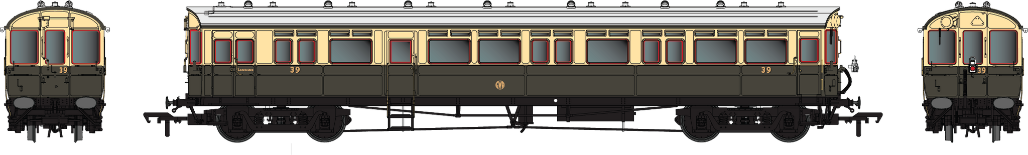 Dapol 4P-004-004S Autocoach GWR Shirt Button 39 Chocolate – Rails