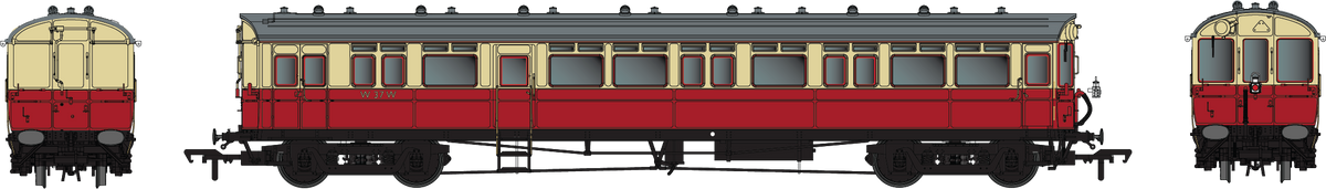 Dapol 4P-004-005D Autocoach BR W37W Carmine & Cream - DCC Fitted ...