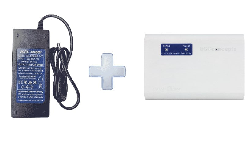 DCC Concepts DCD-PWRAUX Alpha DCC System Power Upgrade Bundle – Rails