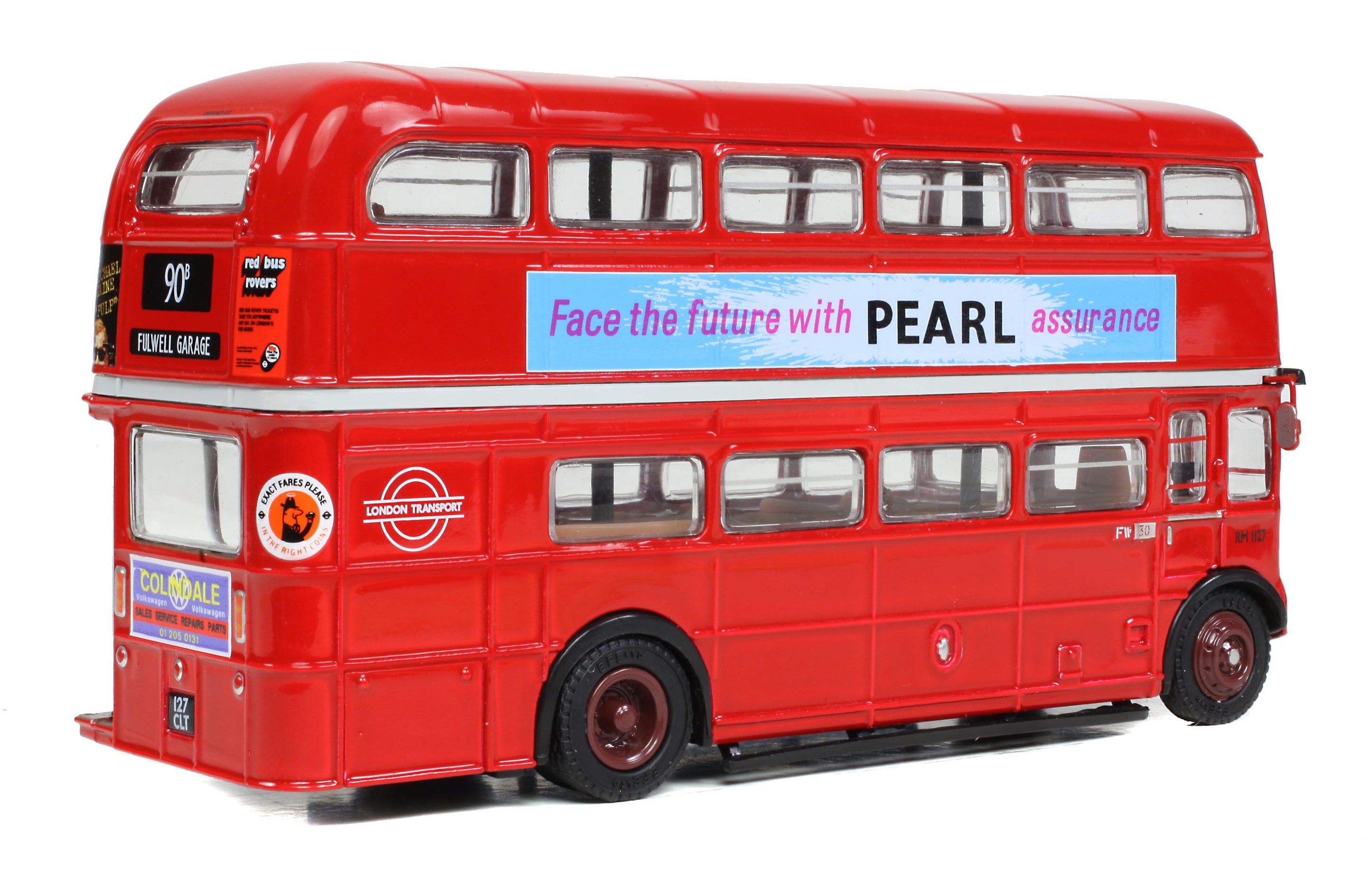 EFE E41702 AEC Routemaster RM1127 London Transport, Route 90B – Rails