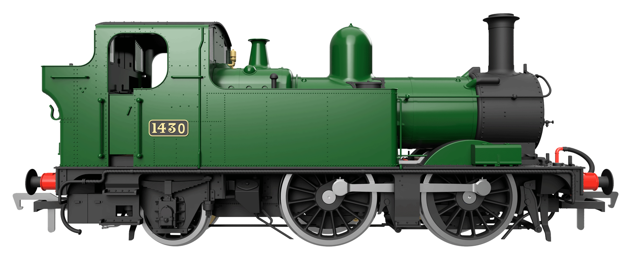 Dapol 4S-006-021 14XX Class 0-4-2 1444 BR Green Lined Early Crest Steam ...