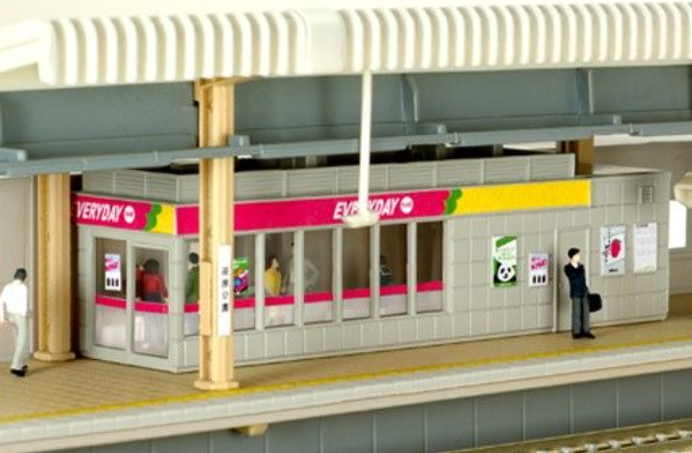 Kato 23-164 Station Platform Shop (Pre-Built) – Rails