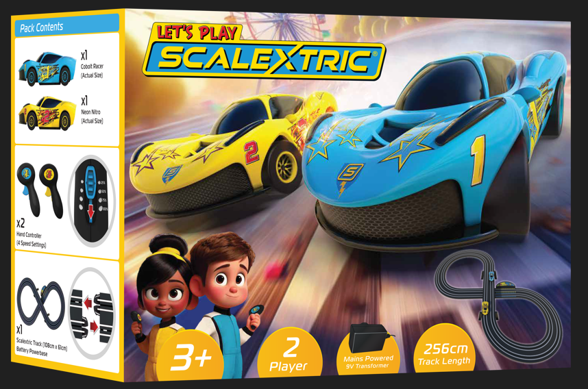 Scalextric My First Scalextric Let's Play! - Mains Powered Race Set ...