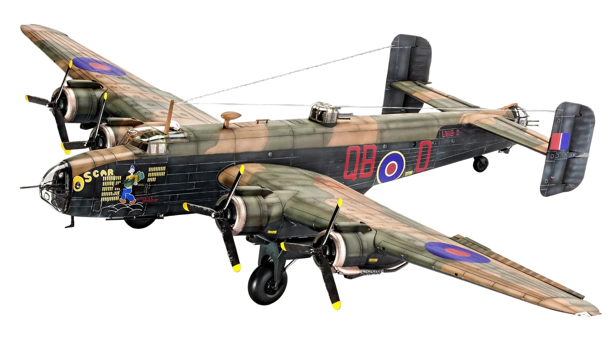 Revell 03756 British Handley Page Halifax B Mk.III Model Kit – Rails