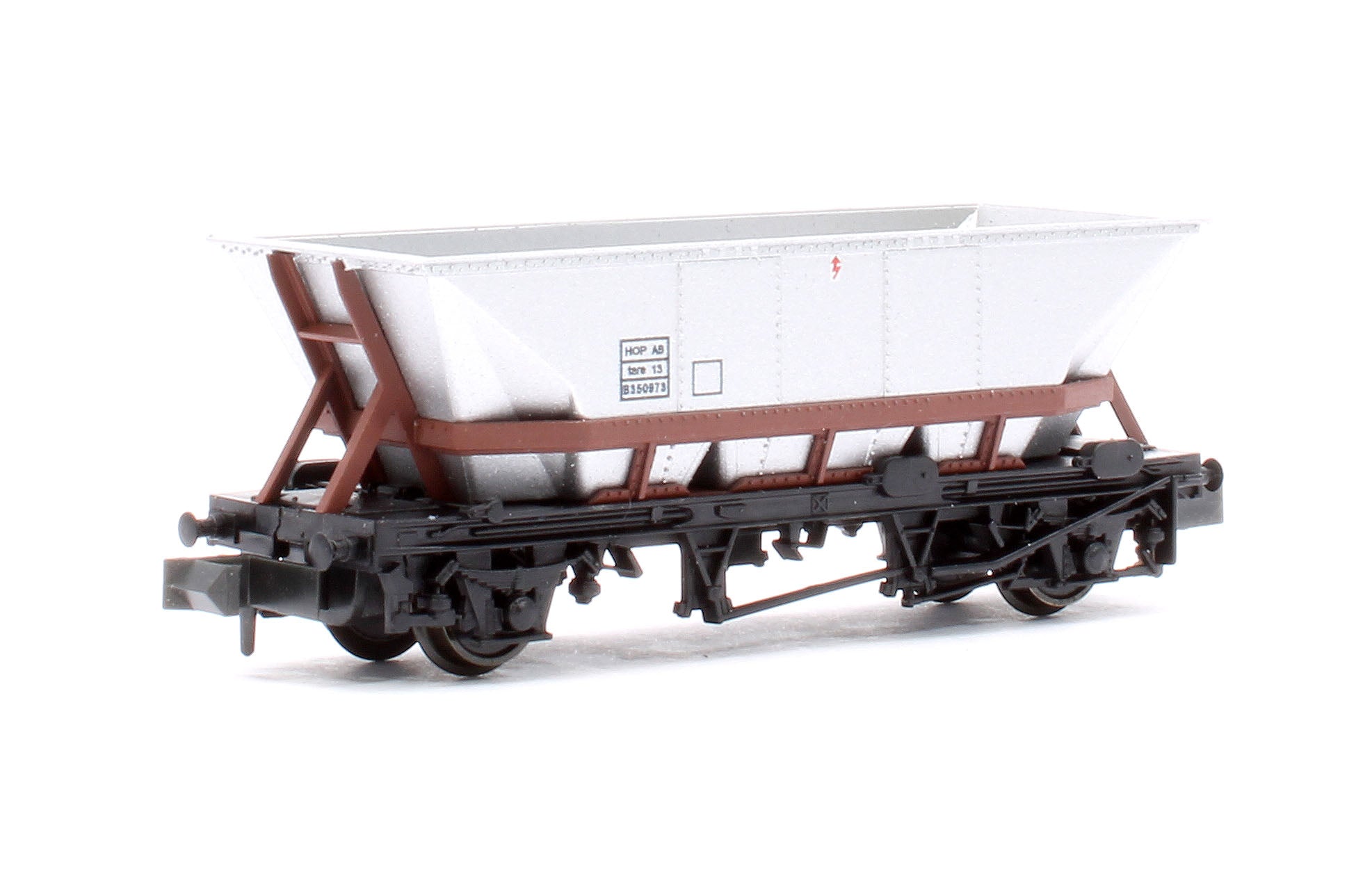 Peco NR300 MGR HOP-AB Coal Hopper Brown Cradle No.350397 – Rails