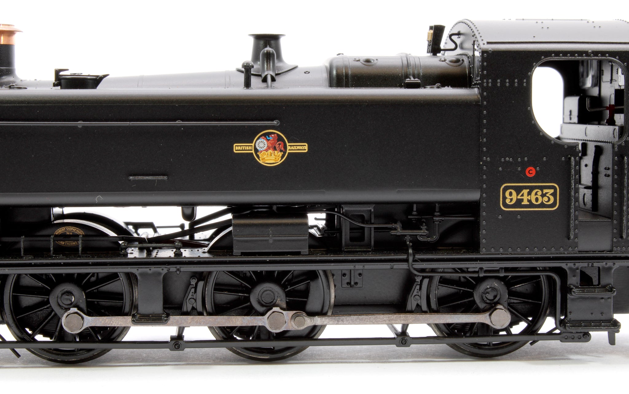 Bachmann 35-027A GWR 94XX Pannier Tank 9463 BR Black (Late Crest) Steam ...