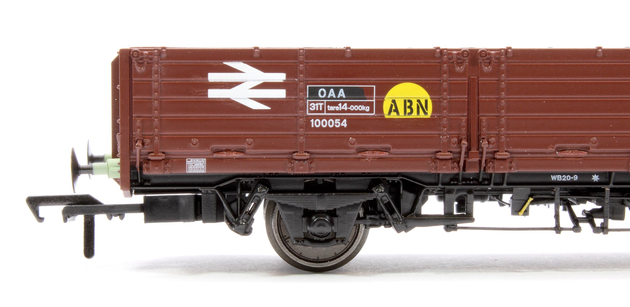 Rapido Trains UK 915003 BR ‘Open AB’ OAA Wagon No. 100054, BR bauxite ...