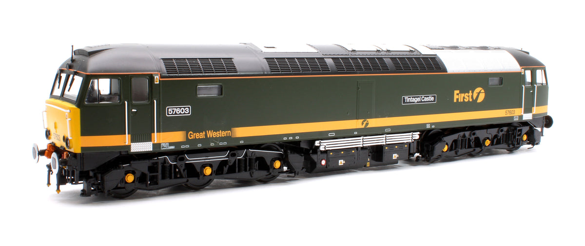 Heljan 5708 Class 57 FGW 'Fag Packet' green 57603 Tintagel Castle ...