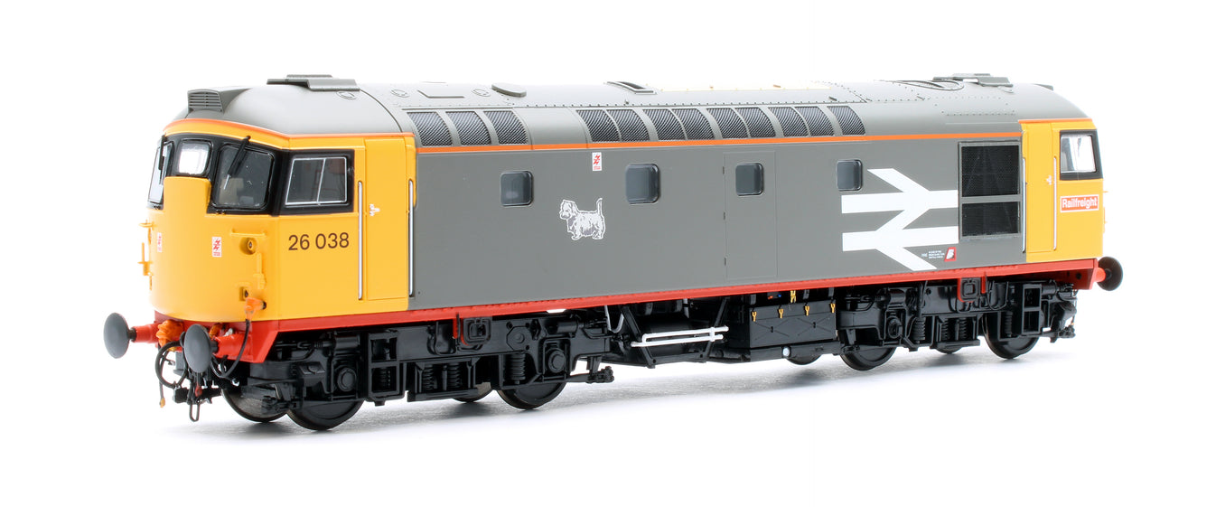 Heljan 2645 Class 26 Railfreight Red Stripe 26038 Diesel – Rails