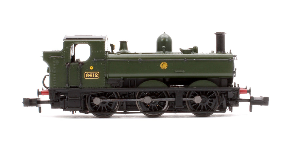 Graham Farish 371-990 GWR 64XX Pannier Tank 6412 GWR Green – Rails