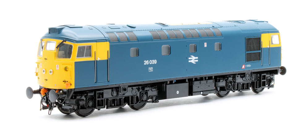 Heljan 2625 Class 26 039 BR Blue (Full Yellow Ends) With Twin – Rails