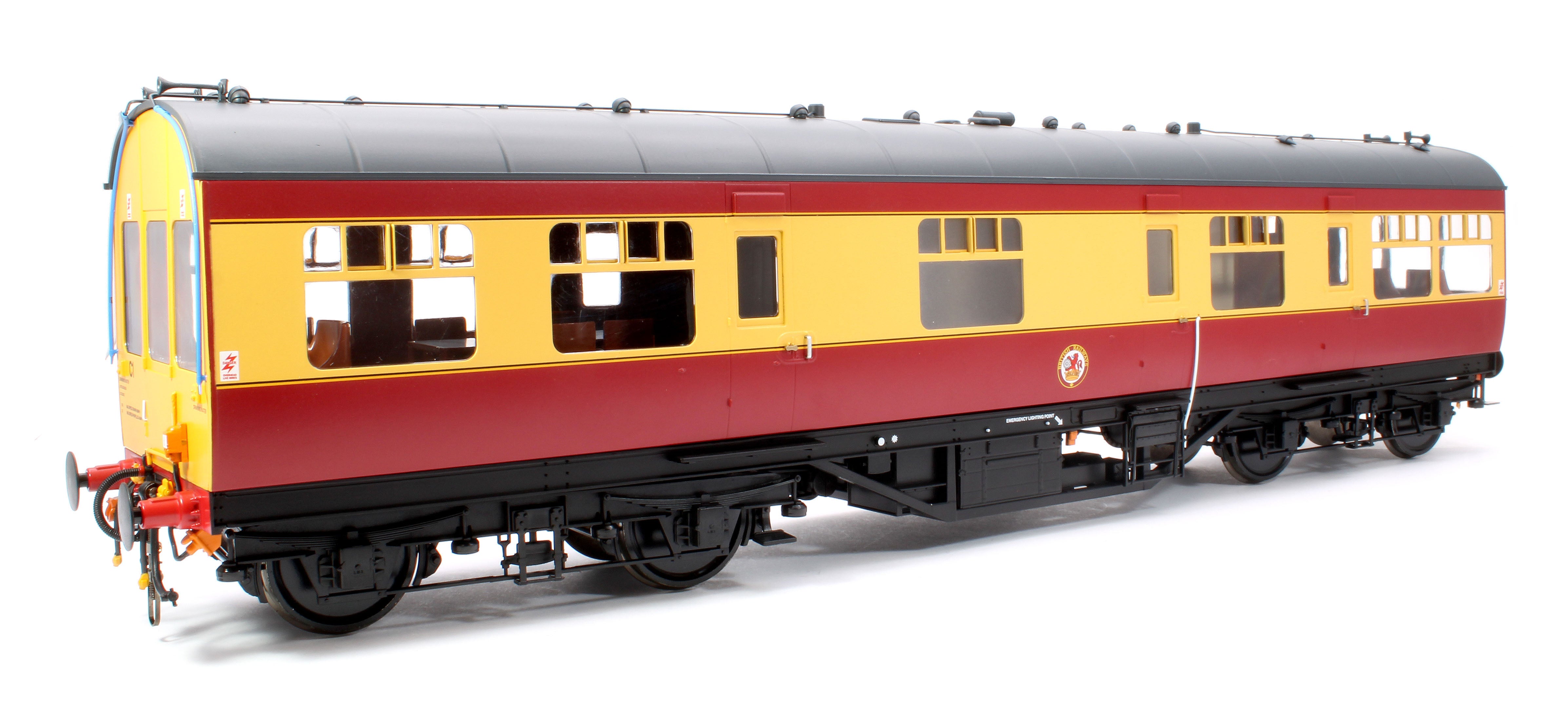 Heljan 9111 50ft Inspection Saloon BR Crimson/Cream Yellow – Rails