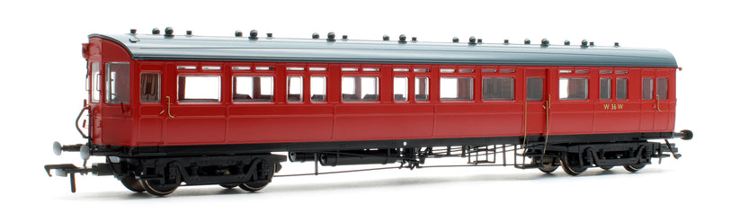 Dapol 4P-004-006S Autocoach BR W36 Crimson - DCC Sound – Rails
