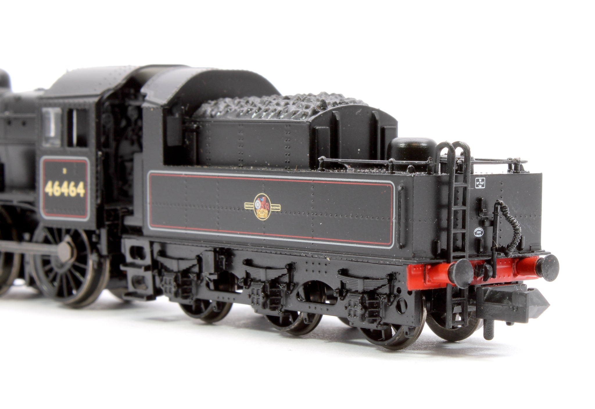 Graham Farish 372-628B LMS Ivatt 2MT 46464 BR Lined Black (Late Crest ...