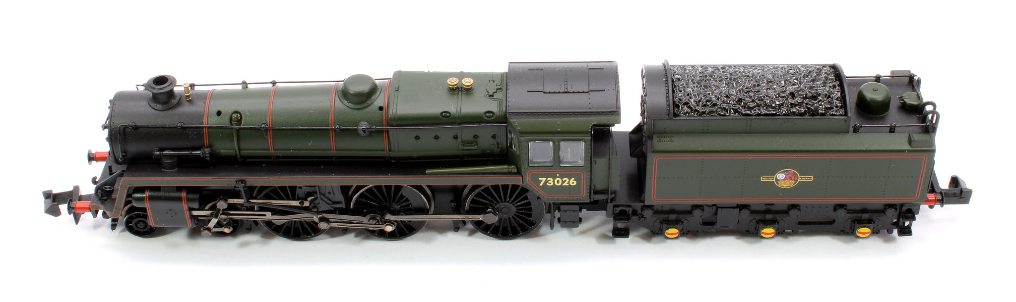 Graham Farish 372-728BSF BR Standard 5MT with BR1 Tender 73026 BR Lined Green (Late Crest) Stea ...