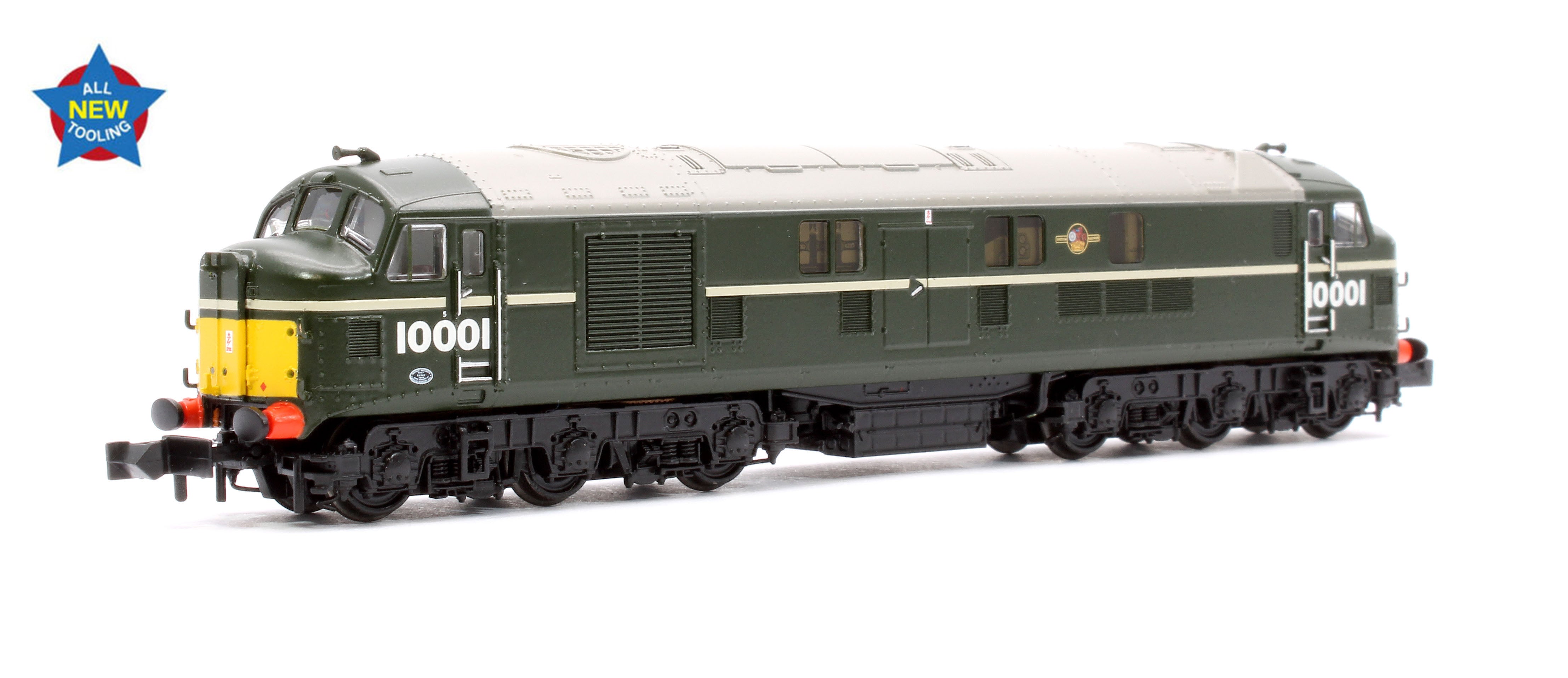 Graham Farish 372-918 LMS 10001 BR Green (Small Yellow – Rails