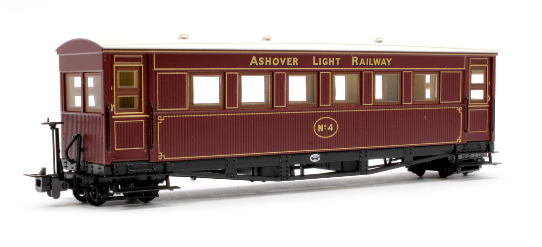 Bachmann 394-025A Gloucester Bogie Coach Ashover L.R. Crimson – Rails