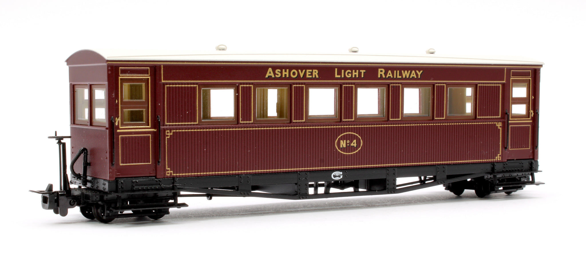 Bachmann 394-025A Gloucester Bogie Coach Ashover L.R. Crimson – Rails
