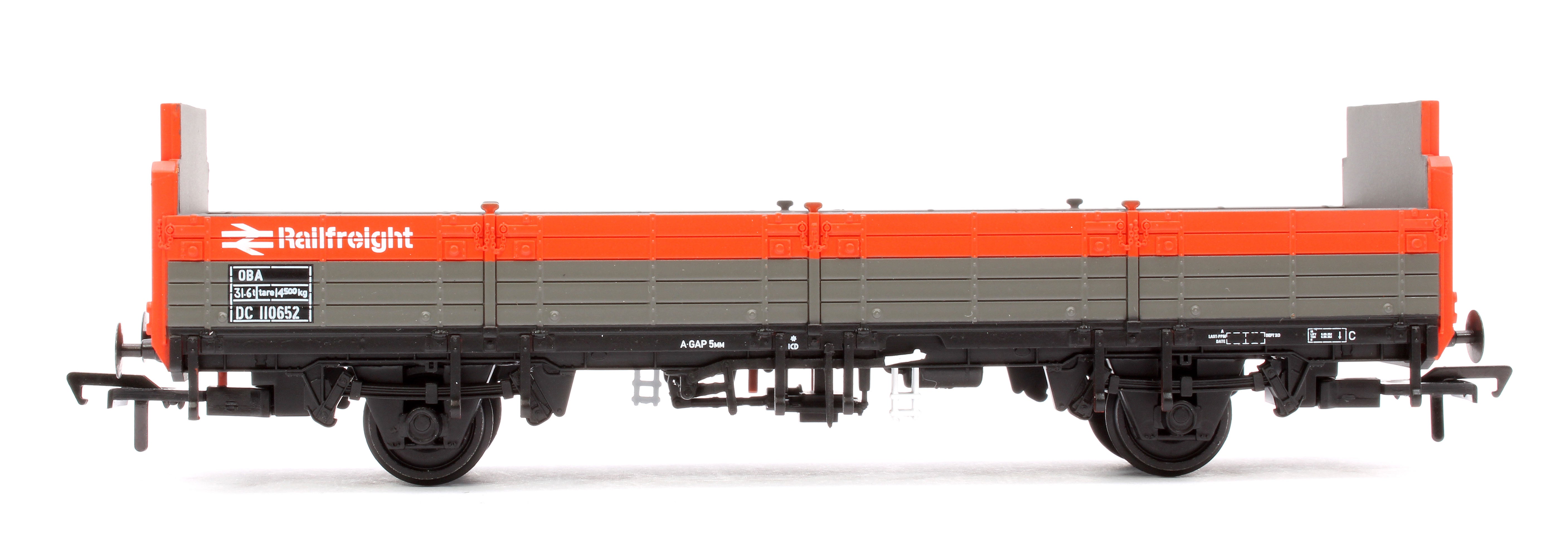 Bachmann 38-041D BR OBA Open Wagon High Ends BR Railfreight – Rails